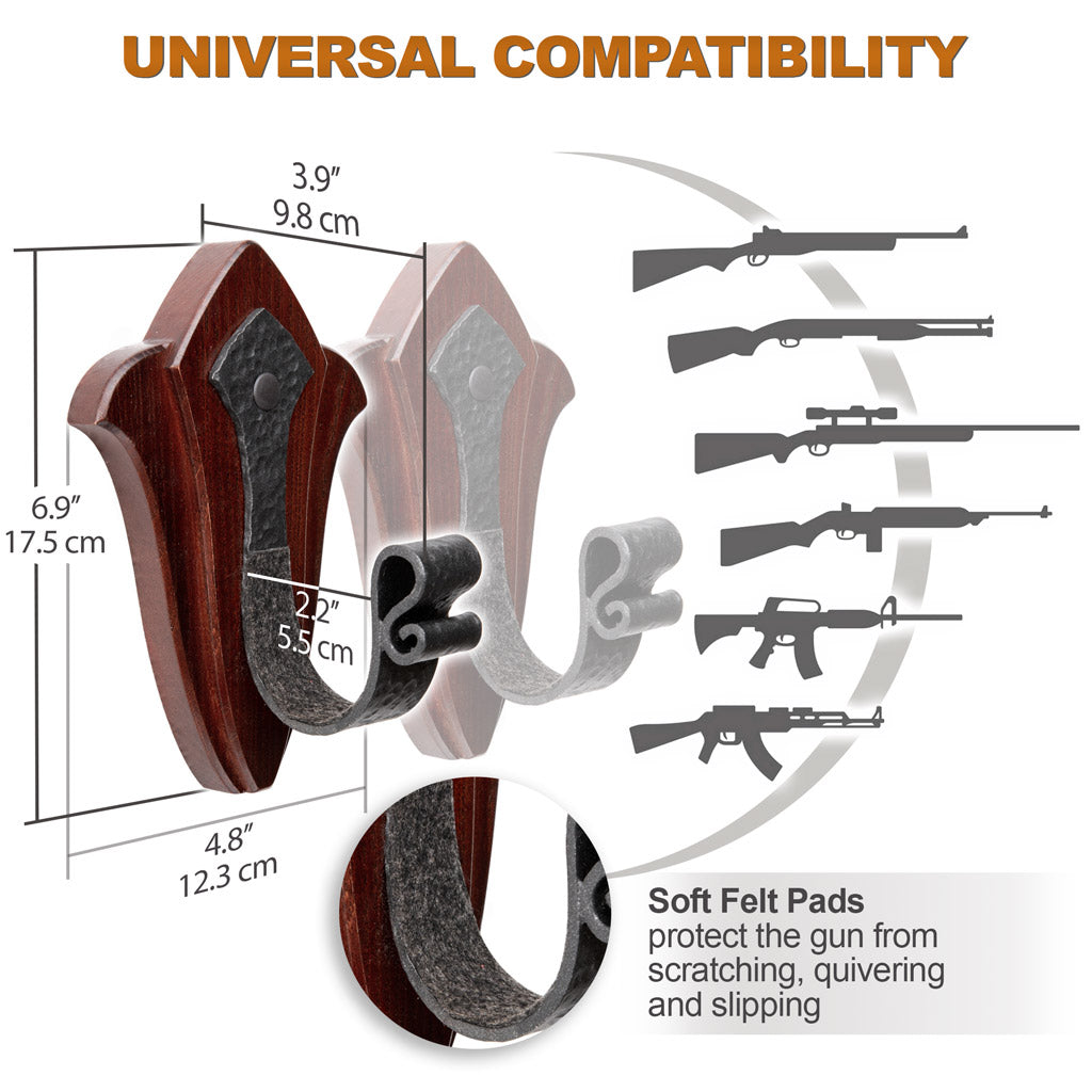 Wall gun Display Mounts Online | Gun Display - Teslyar